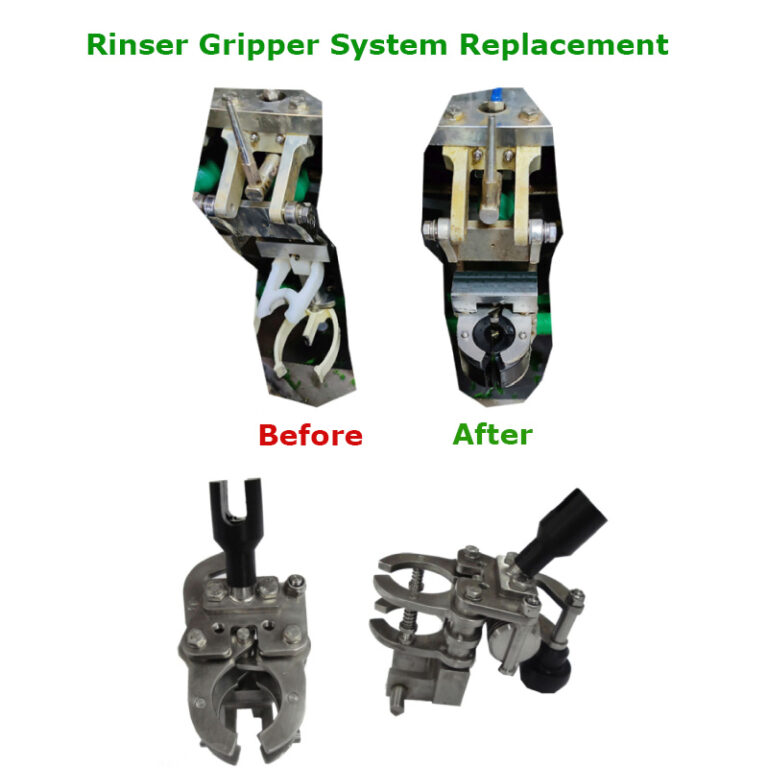 Bottle Filling Rinser Gripper Revisions – Change Parts